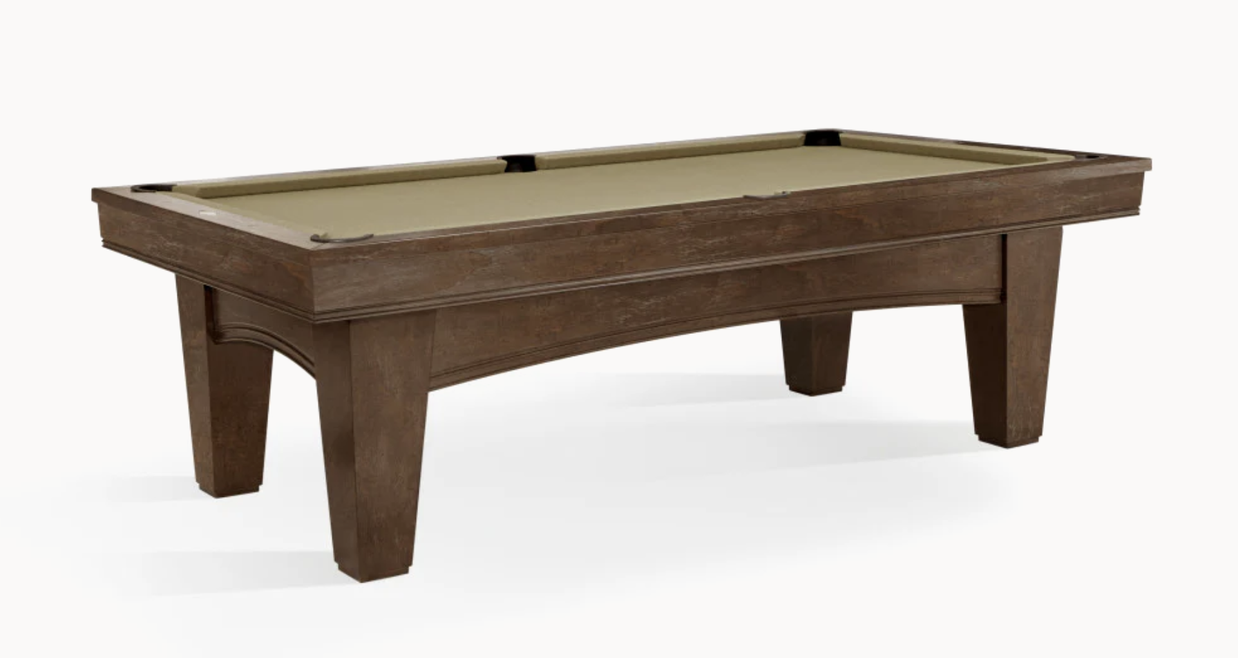 8' Brunswick Winfield Pool Table, Nutmeg Finish, Bucket Pockets ...